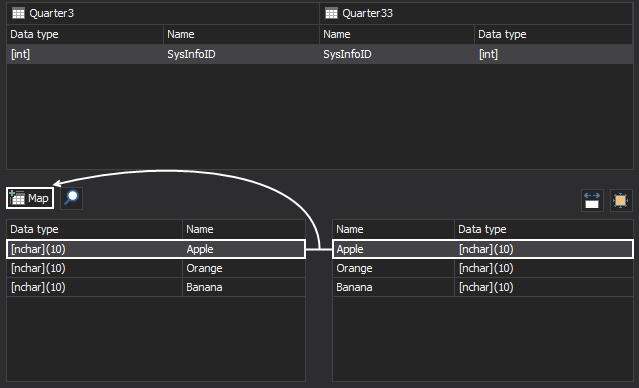 How To Perform Custom Object Mapping In Apexsql Data Diff 5582