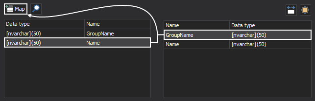 How to perform custom object mapping in ApexSQL Data Diff