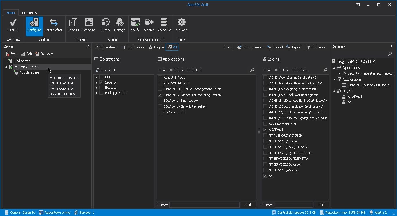 Deploying Installing And Configuring Apexsql Audit In A Clustered Environment