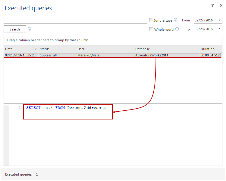How To Import Executed Queries From Ssms Tools Pack To Apexsql Complete 3238