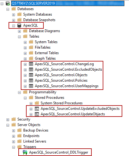 Apexsql Source Control Framework Objects Inventory
