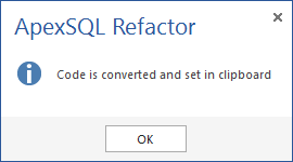 ApexSQL Refactor - Overview - Knowledgebase