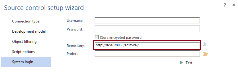How to link a SQL Server database to a Subversion repository