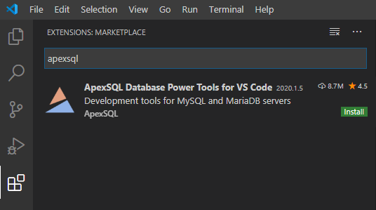 Apexsql Database Power Tools For Vs Code For A First Time User